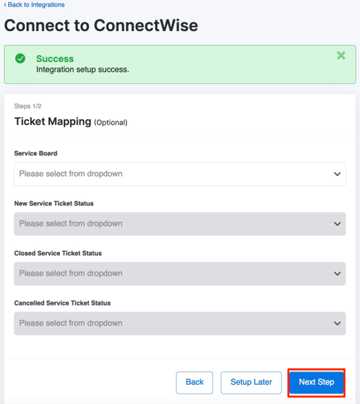 Connecting to ConnectWise – Dropsuite
