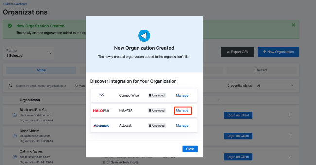 Connecting to HaloPSA – Dropsuite
