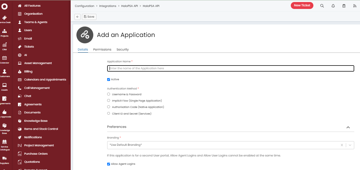 Connecting to HaloPSA – Dropsuite