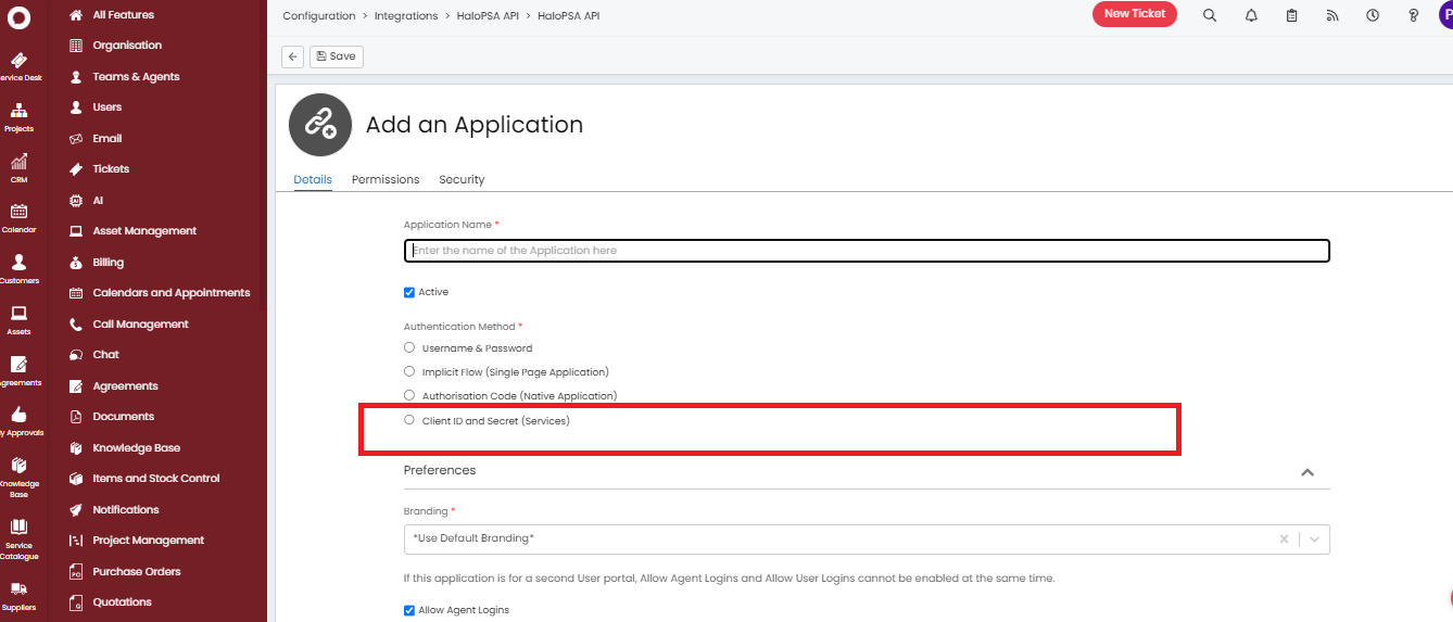 Connecting to HaloPSA – Dropsuite