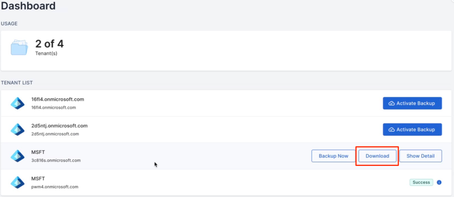 Setting Up Entra Backup – Dropsuite